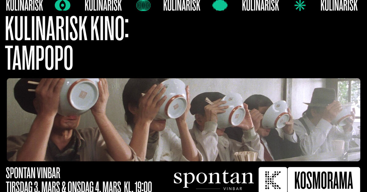 SOLD OUT: Culinary Cinema // Tampopo at Spontan | Kosmorama (English)